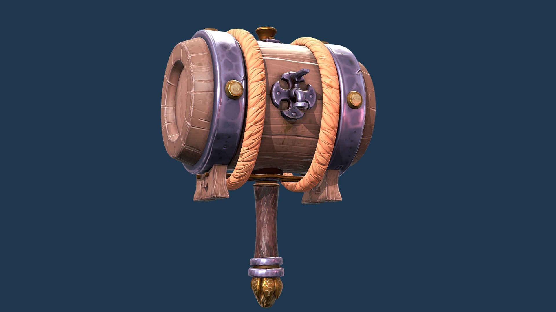 Stylized Hammer - 3D model by xpehik [351ebfe] - Sketchfab