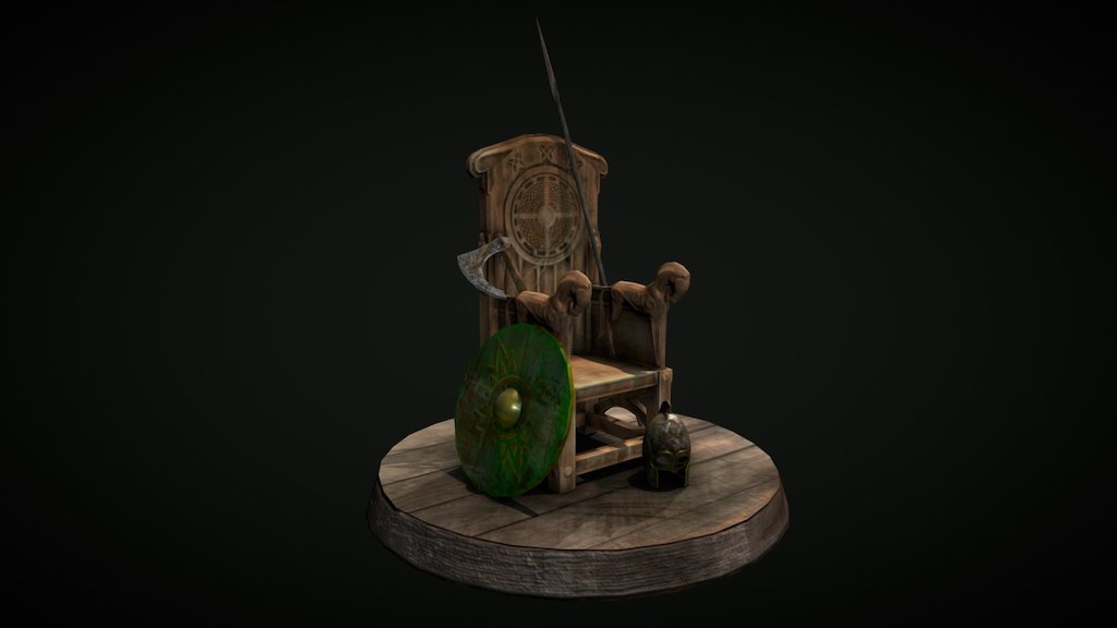Meduseld Throne - 3D model by Rob Allen (@roba) [351eeb5] - Sketchfab