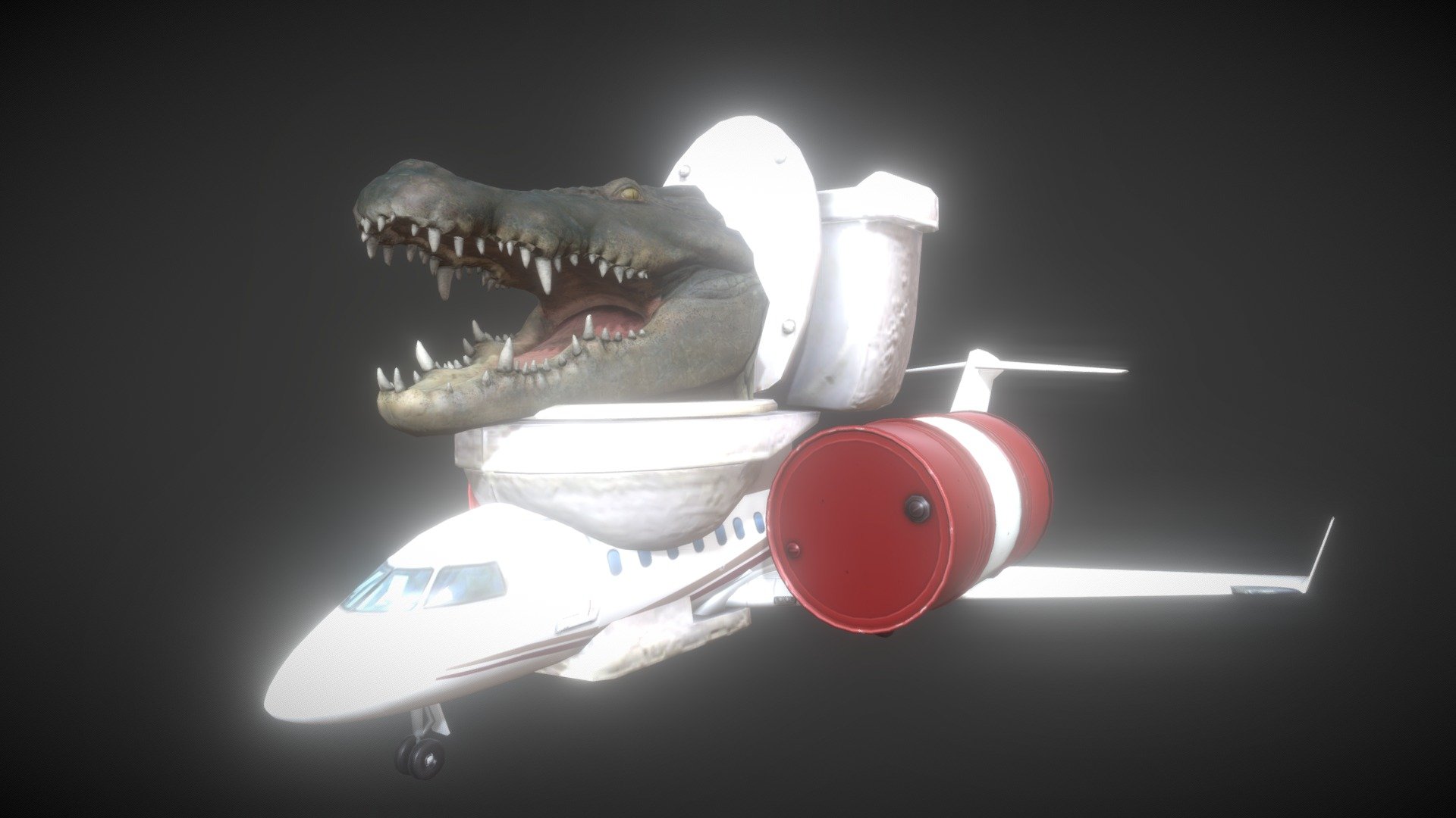 bombardilo crocodilo kamikaze - Download Free 3D model by photon (that ...