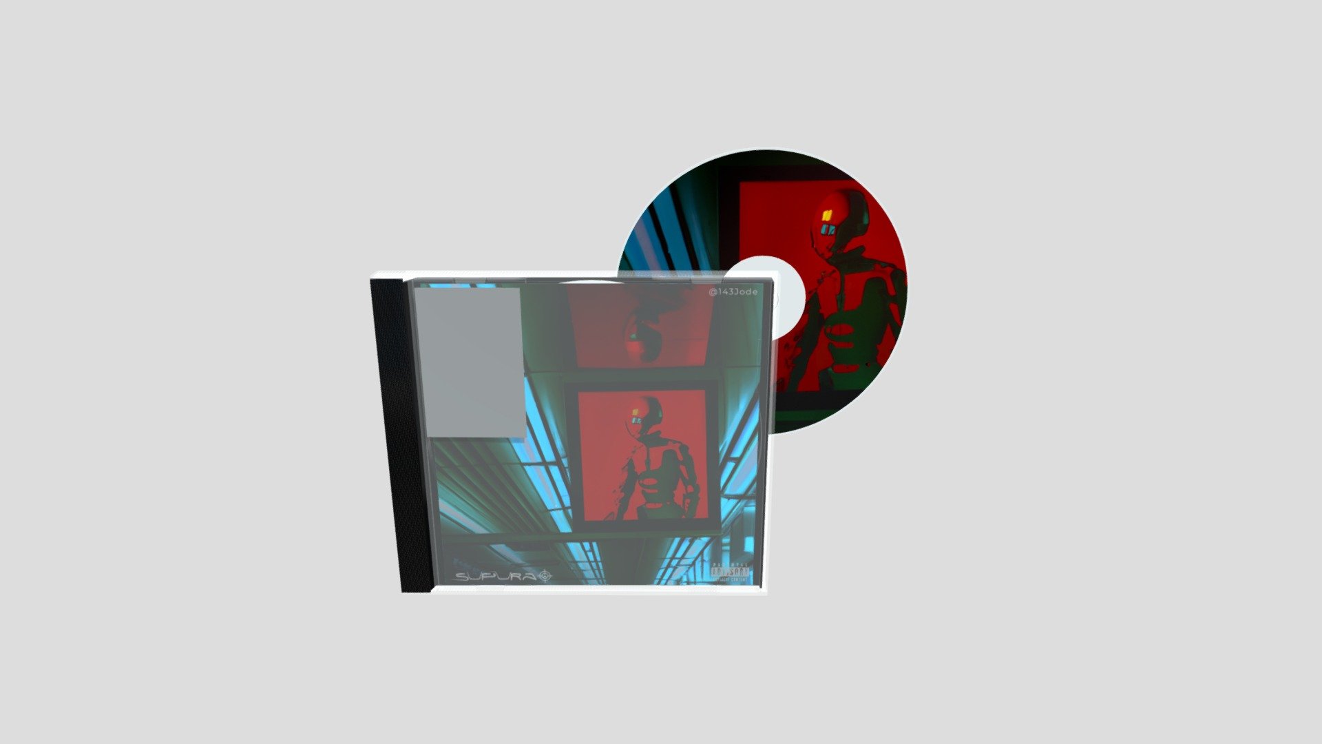CD + Jewel Case + Decals - 3D model by JodeJode [3520b67] - Sketchfab