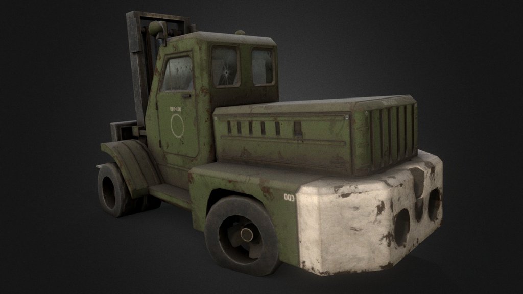 Soviet Military Forklift - Download Free 3D model by Renafox ...