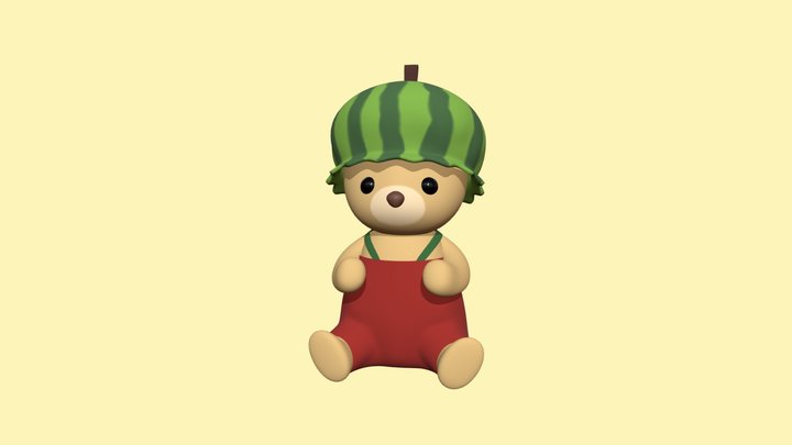 Watermelon 3D models - Sketchfab