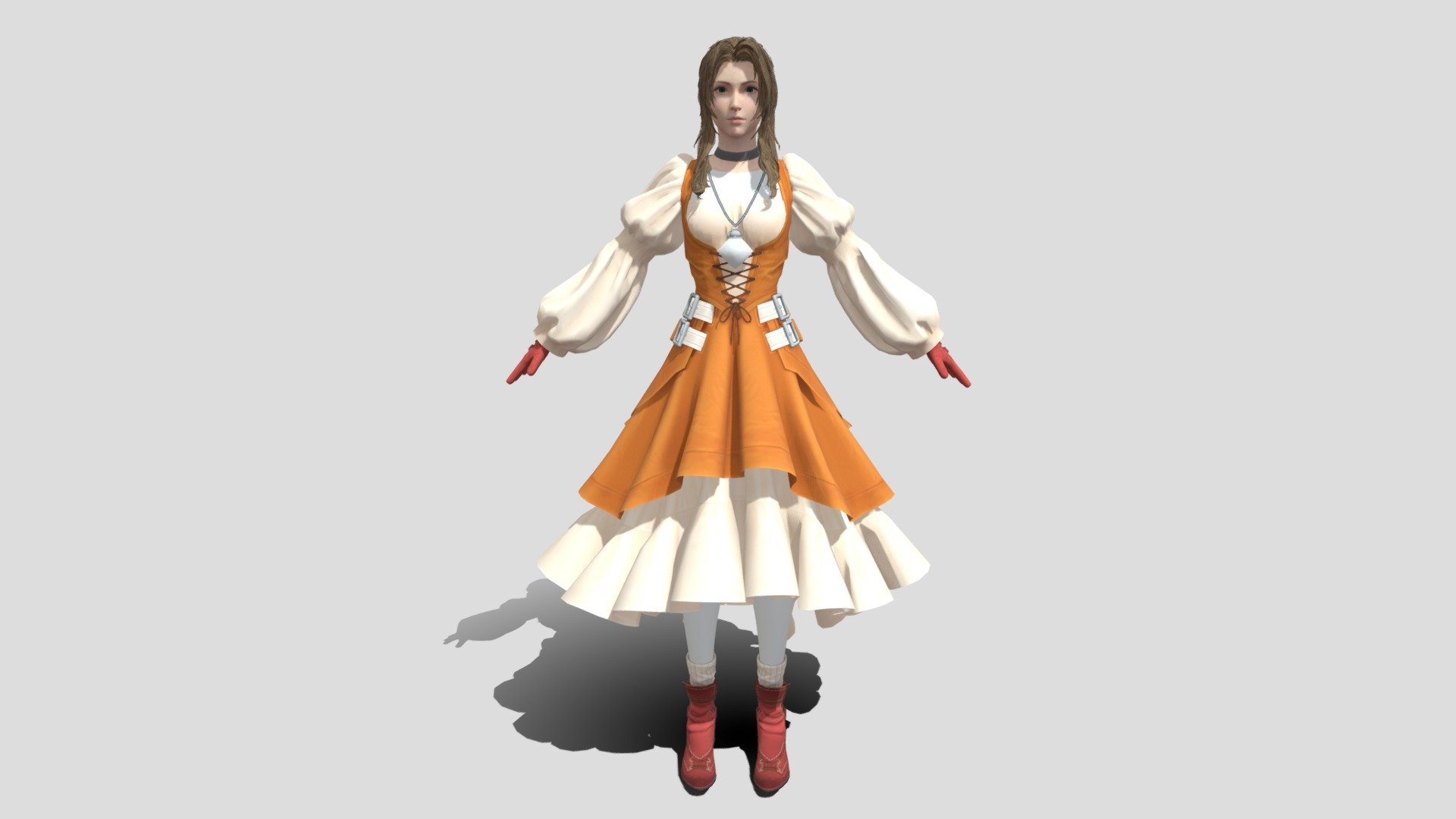 Aerith Garnet Gown - Download Free 3D model by 雨宮レン (@oscar3dmodel ...