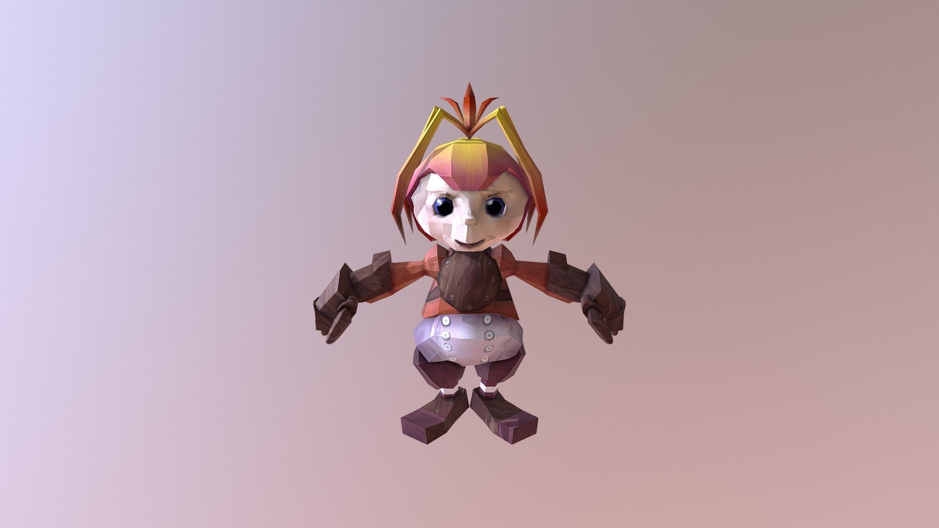 FinalFantasyCharacter_MobileGameArtTest - 3D model by Magda (@mdandry ...