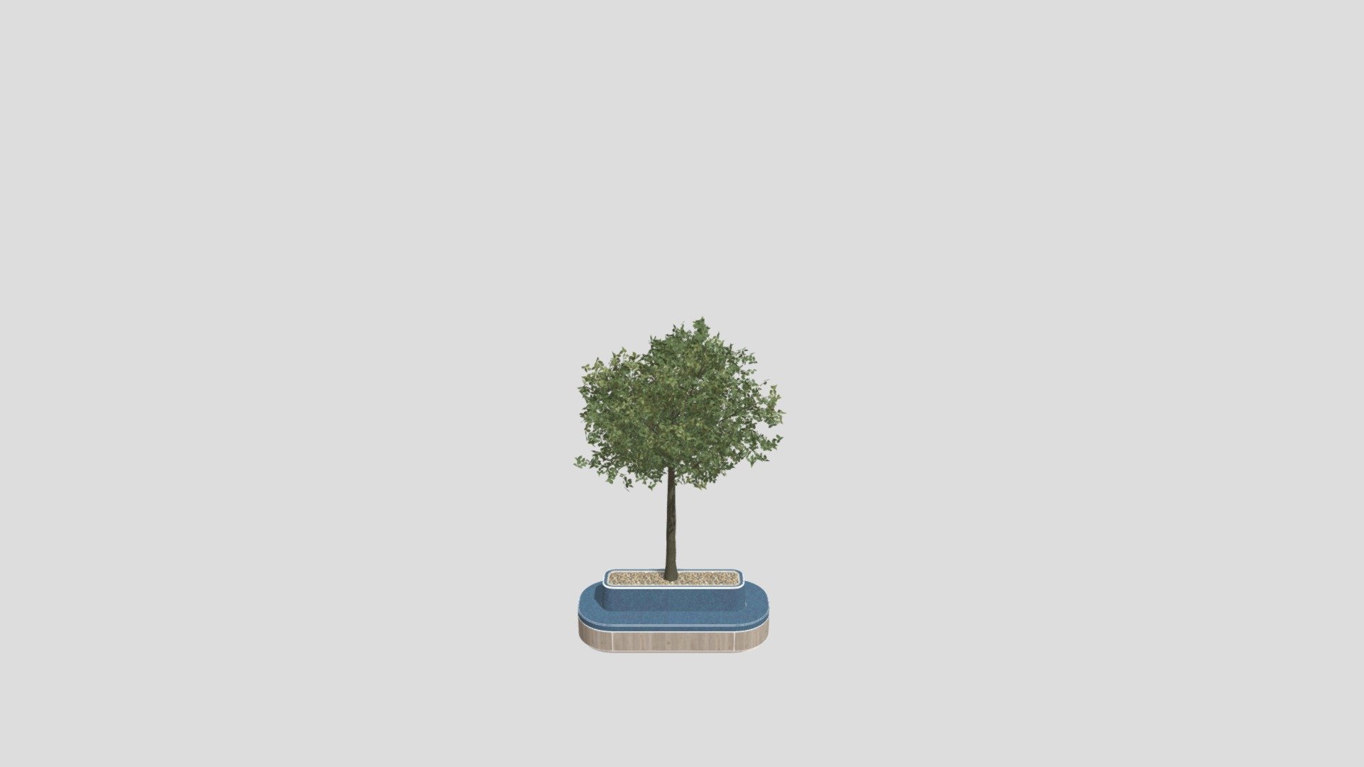 Cushion seating with tree - Download Free 3D model by DZigner ...
