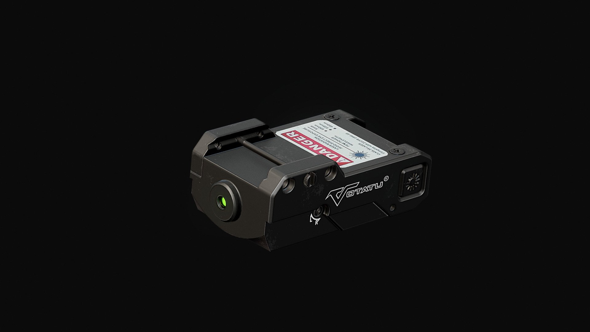 Pistol Attachment: Votatu H3L-G Laser Sight - Download Free 3D model by ...
