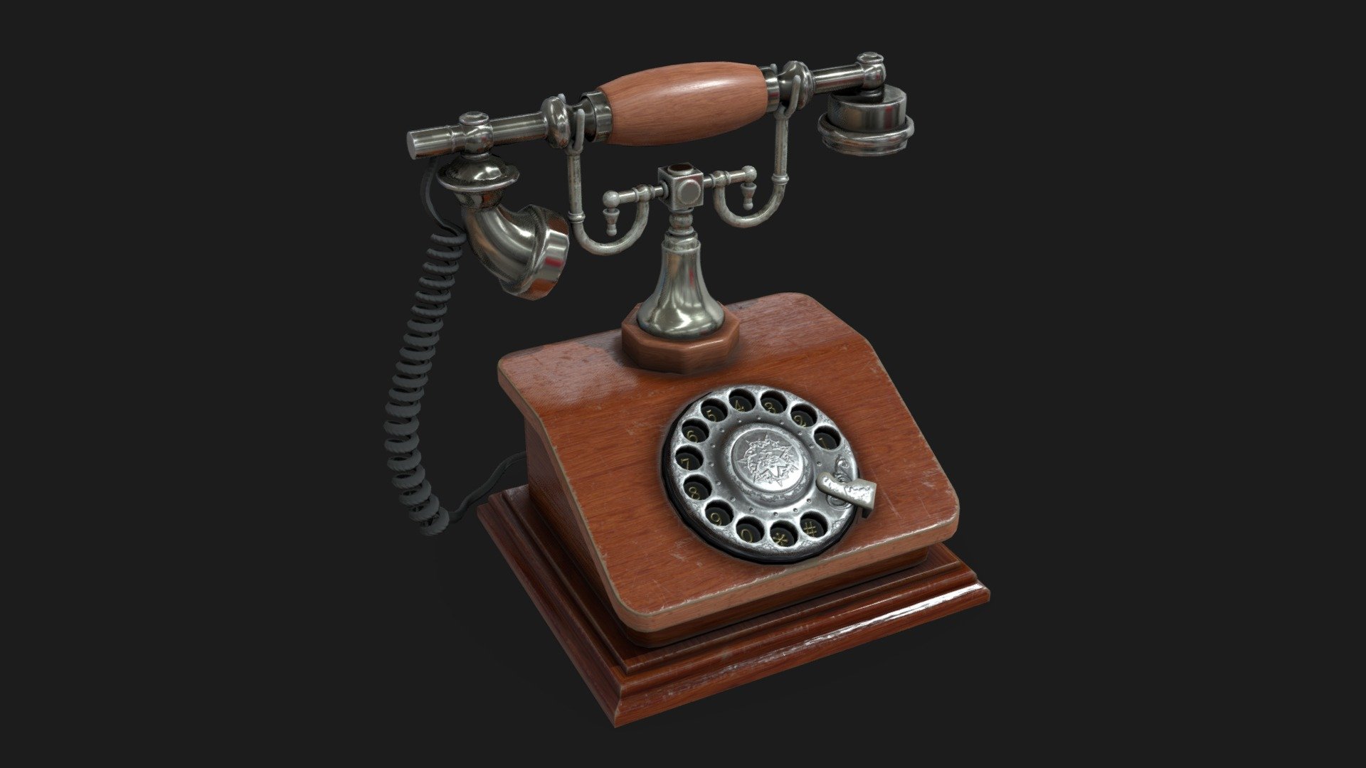 Vintage Phone - 3D model by Mokha (@M0kha) [352a11b] - Sketchfab