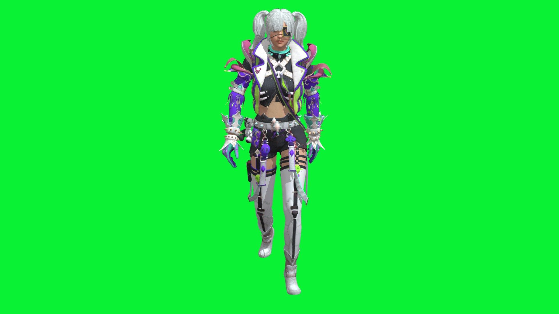 Fluroscent Jester set 3d walk ||XtremeNinja|| - Download Free 3D model by YT-XTREMENINJA ...