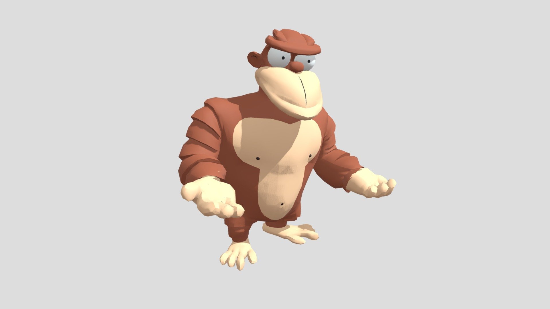 the ape (simpsons) animated - Download Free 3D model by vicente betoret ...