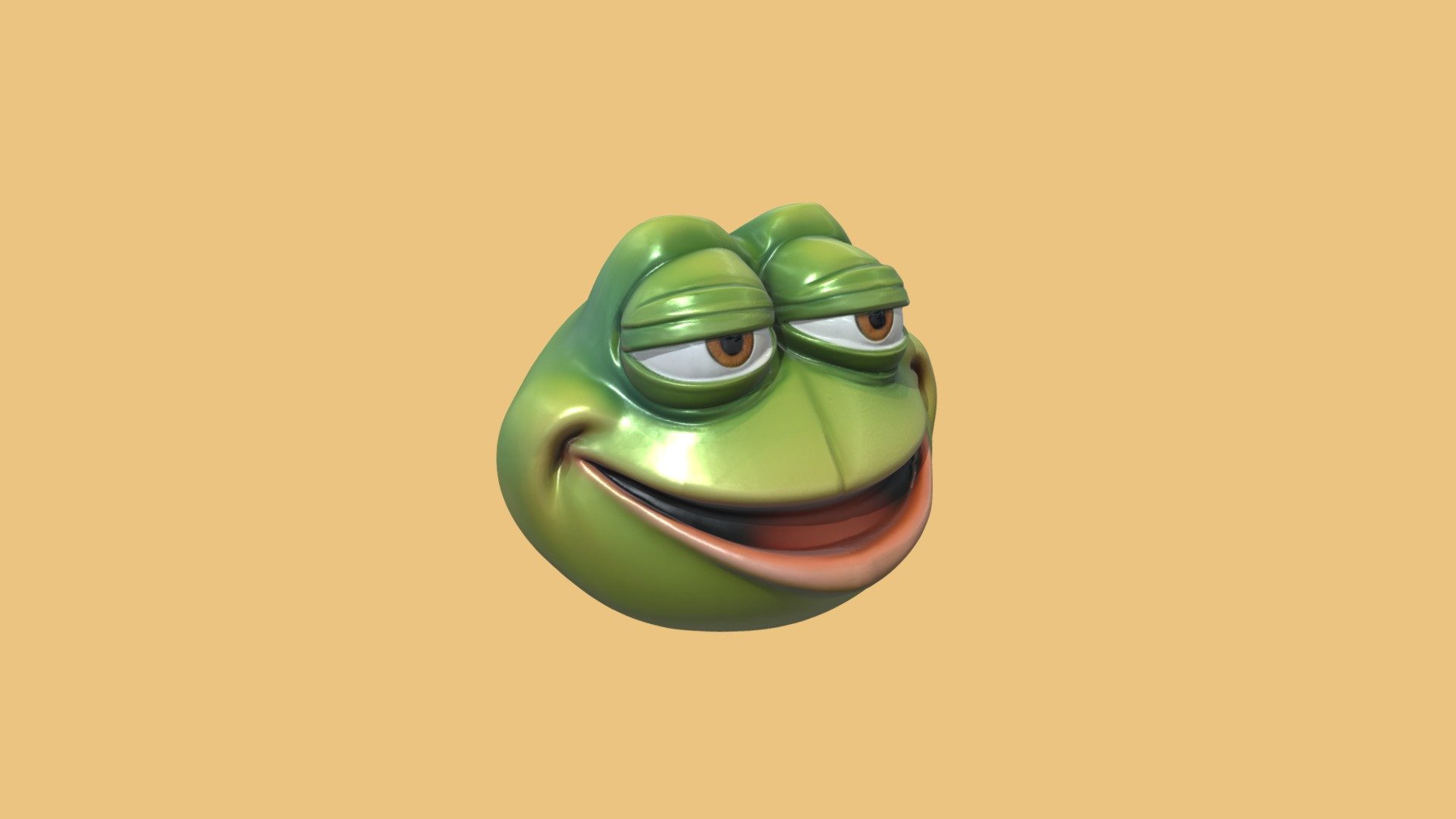 [Tripo] Stoned Pepe IMG>3D - Download Free 3D model by bit.chan ...