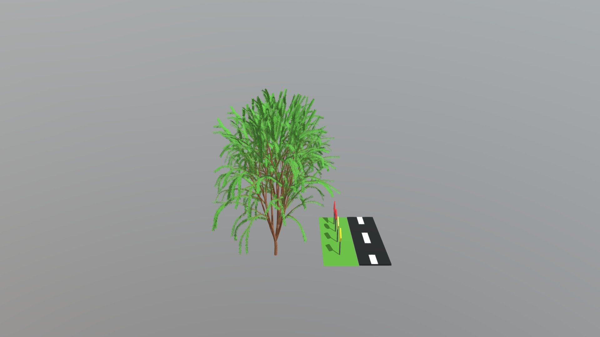 low-poly road and nature set - Download Free 3D model by Friedko ...