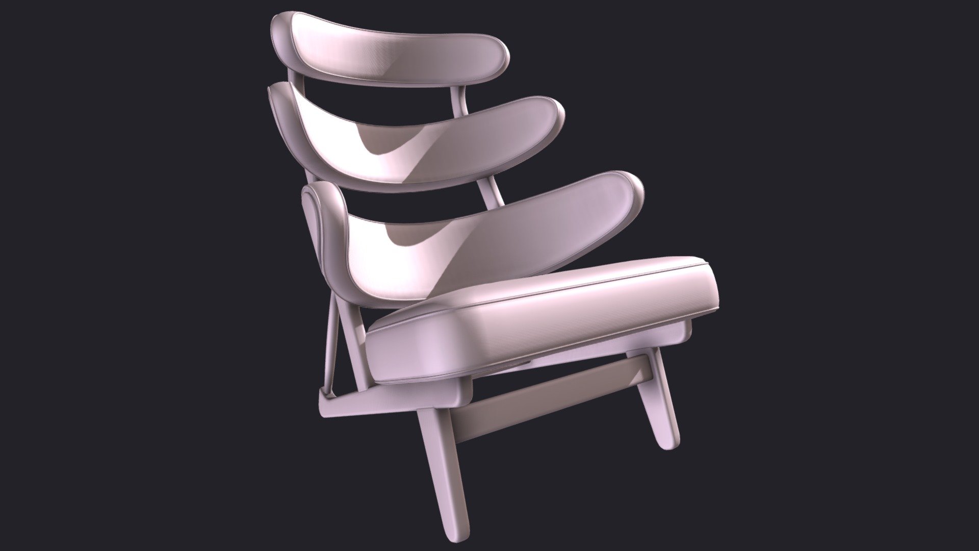 Retro Chair - 3D model by M. Sallee (@msallee) [3532870] - Sketchfab