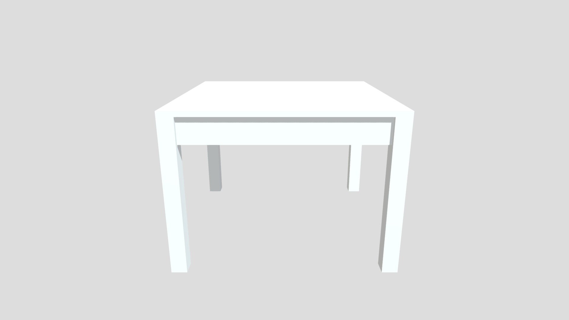 Simple square chair -no back support - 3D model by B-48-MFJ (@modelling ...