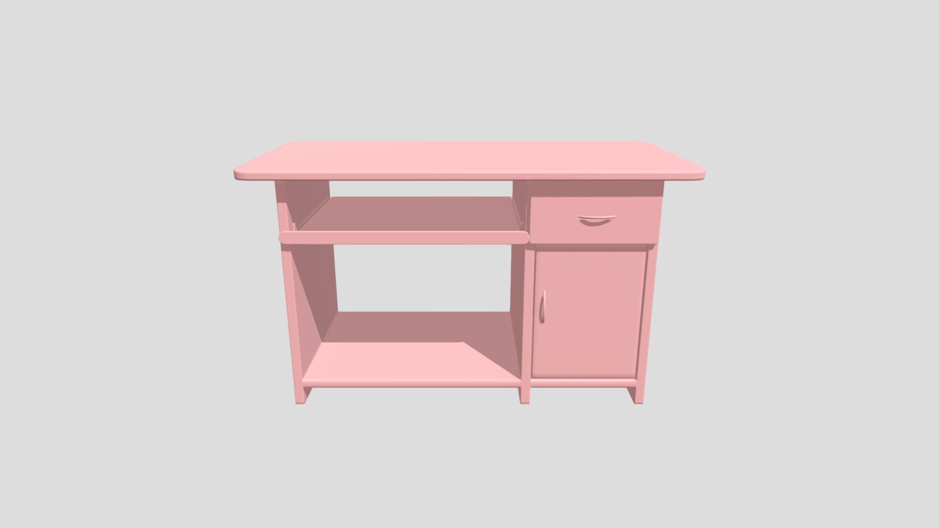 Computer Desk – 3D Model - 3D model by SamirKumarBhujel (@SameerBhujel ...