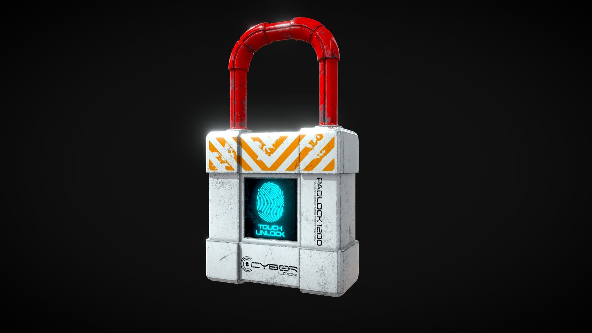 Cyberlock Padlock - 3D model by nomercy.rms [3536f85] - Sketchfab