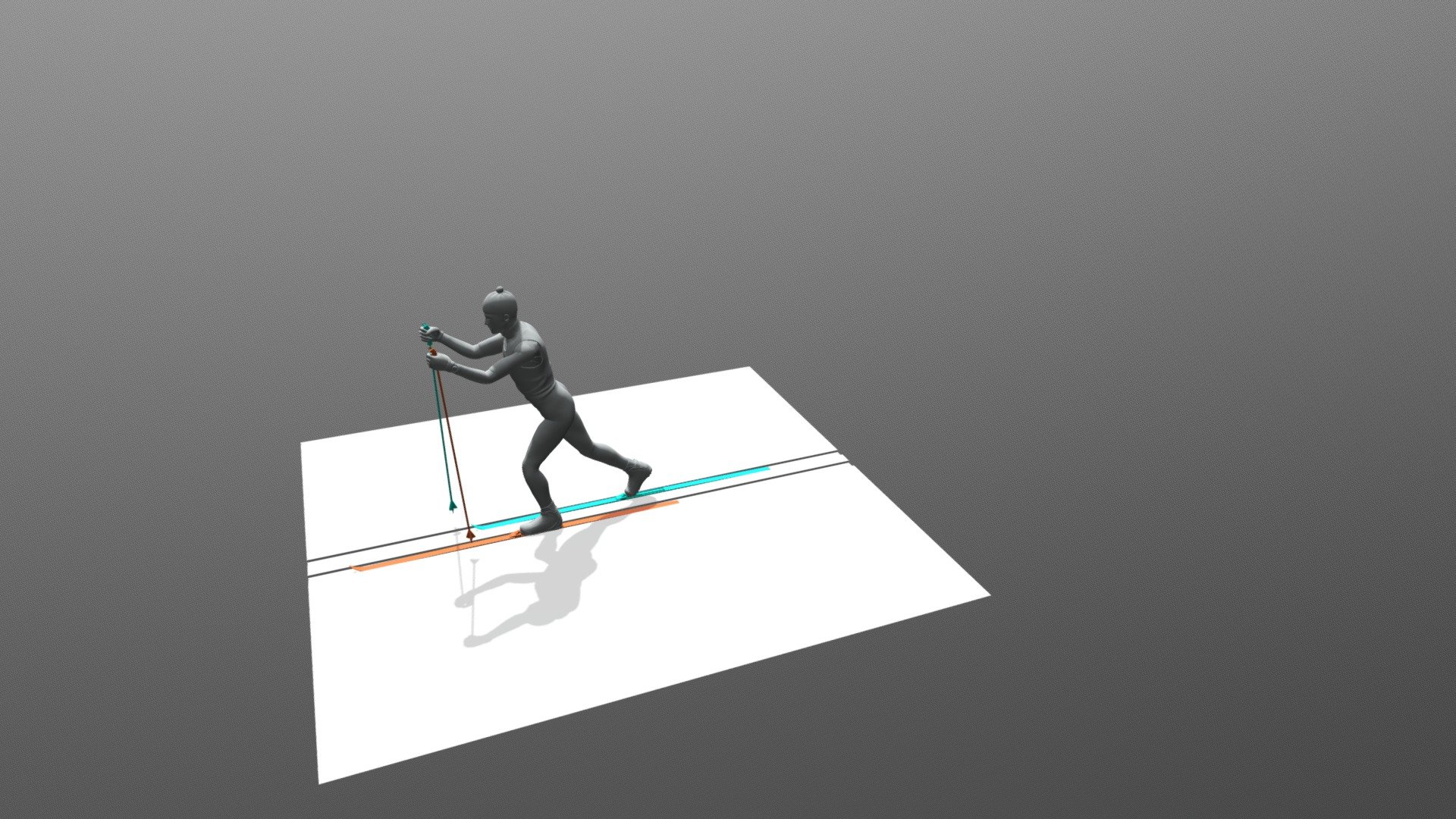 Ski, poling [Animated] - Buy Royalty Free 3D model by SindreG ...