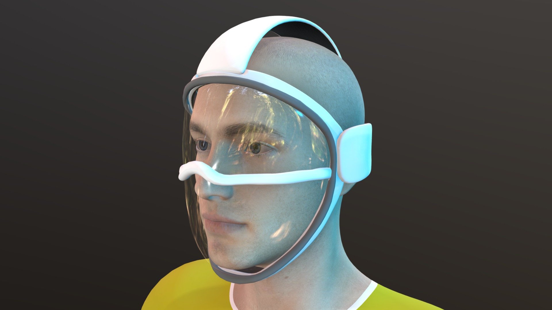 Facial mask - 3D model by marlonbrad [353b516] - Sketchfab