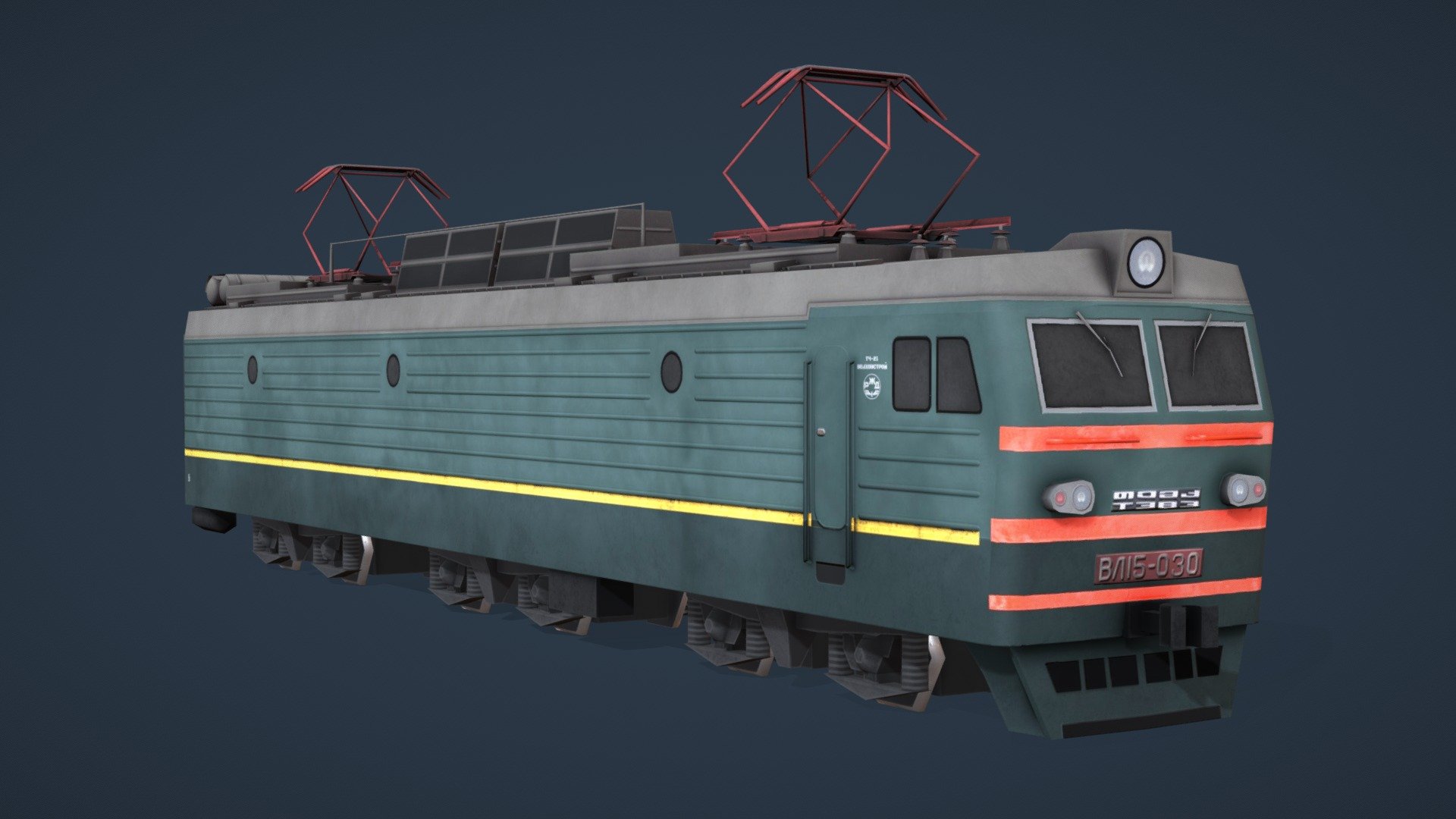 Soviet electric locomotive VL15 - Buy Royalty Free 3D model by ...