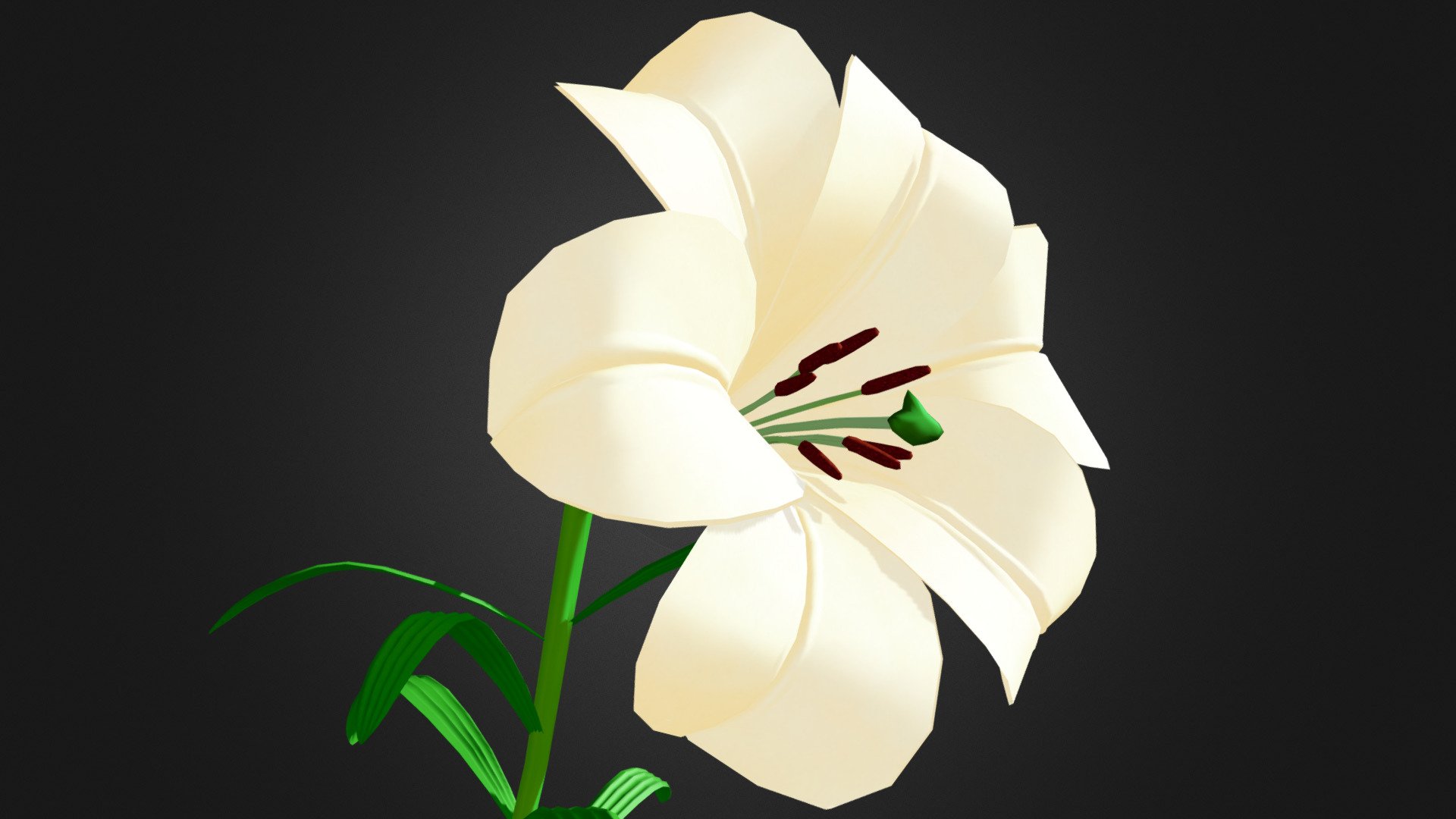 Lily - Buy Royalty Free 3D model by NewDOF [353c1e8] - Sketchfab Store