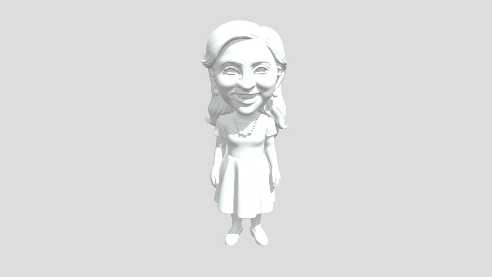 Cheerful Cartoon Lady - Download Free 3D model by lovemittal [353e27e ...