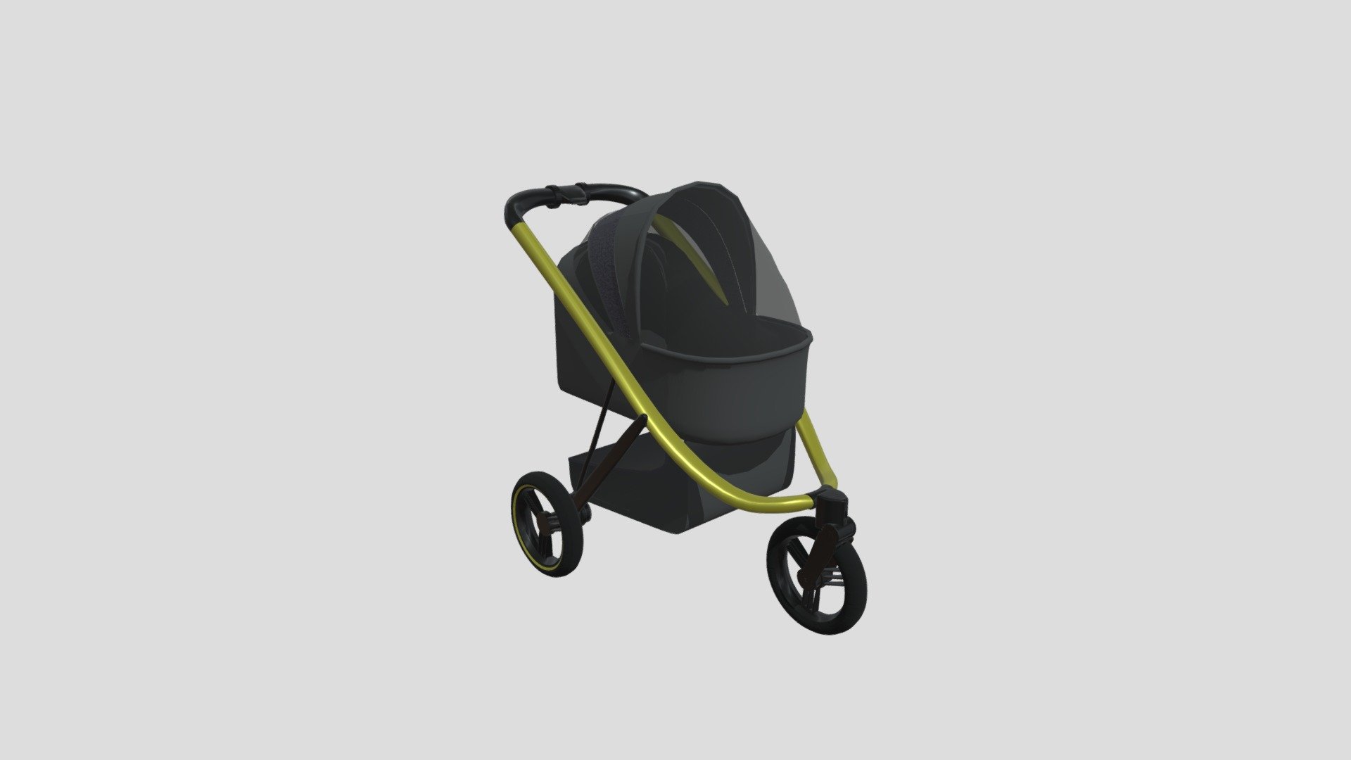 Stroller 3 - Download Free 3D model by Gopee [353e70f] - Sketchfab