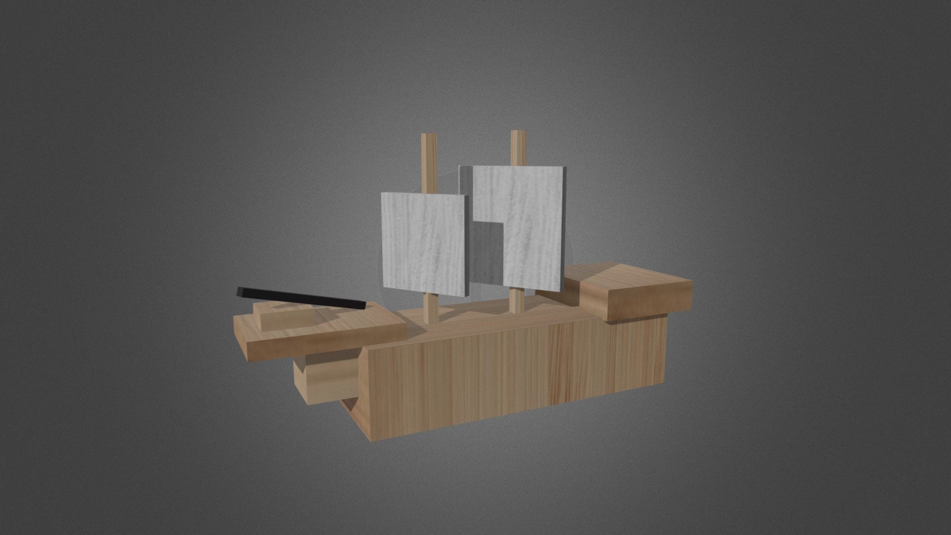 A lil cubic ship - 3D model by AVahlstrom [35415c8] - Sketchfab