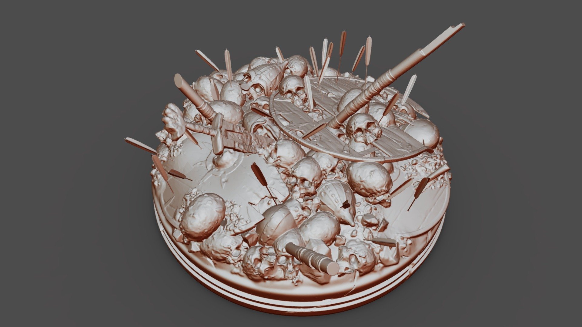 Battlefield of Skulls - Buy Royalty Free 3D model by 2Dart3Dmodels ...