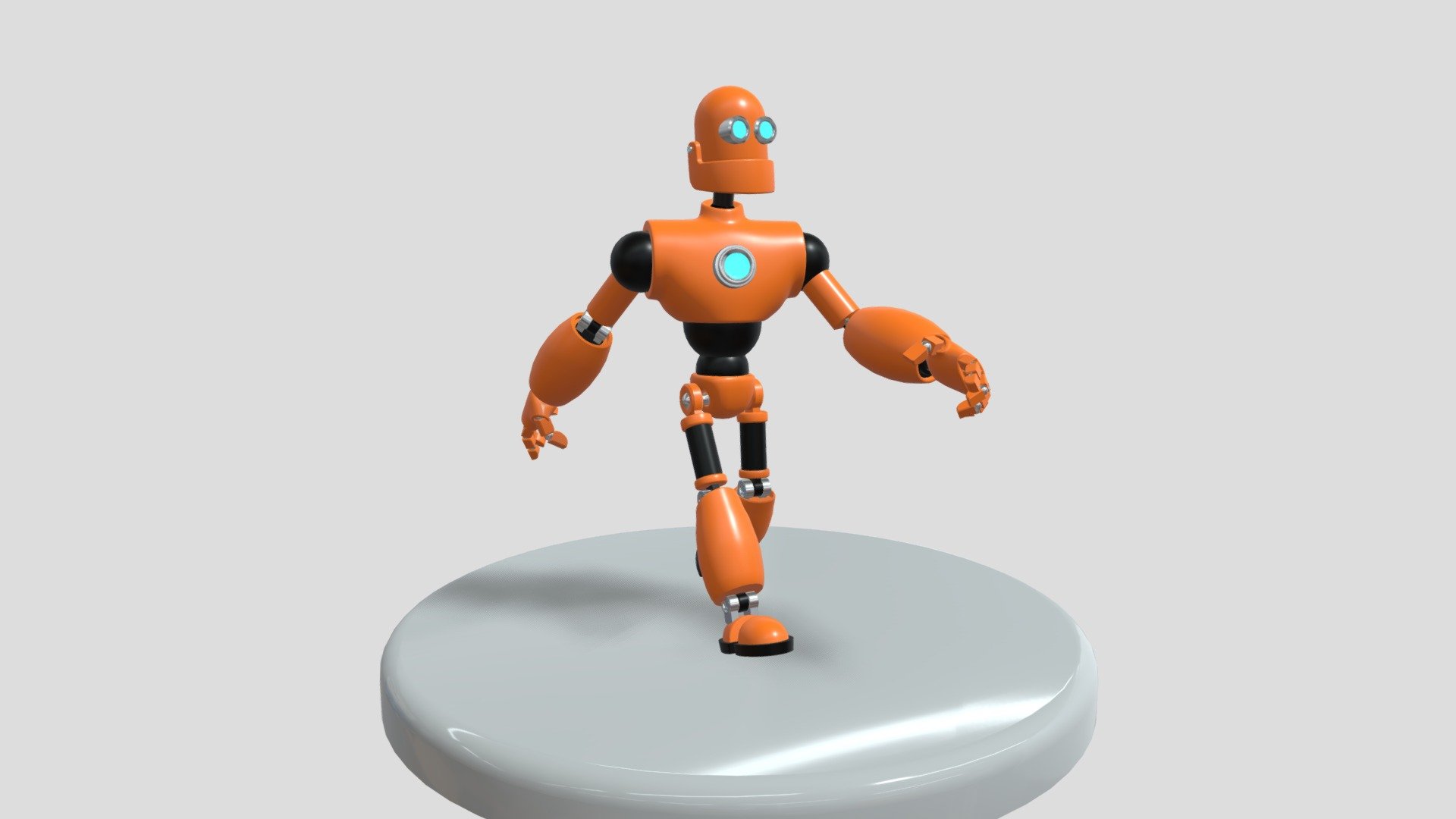 Robot walking - 3D model by Brunow (@brunow3d) [3544f7b] - Sketchfab