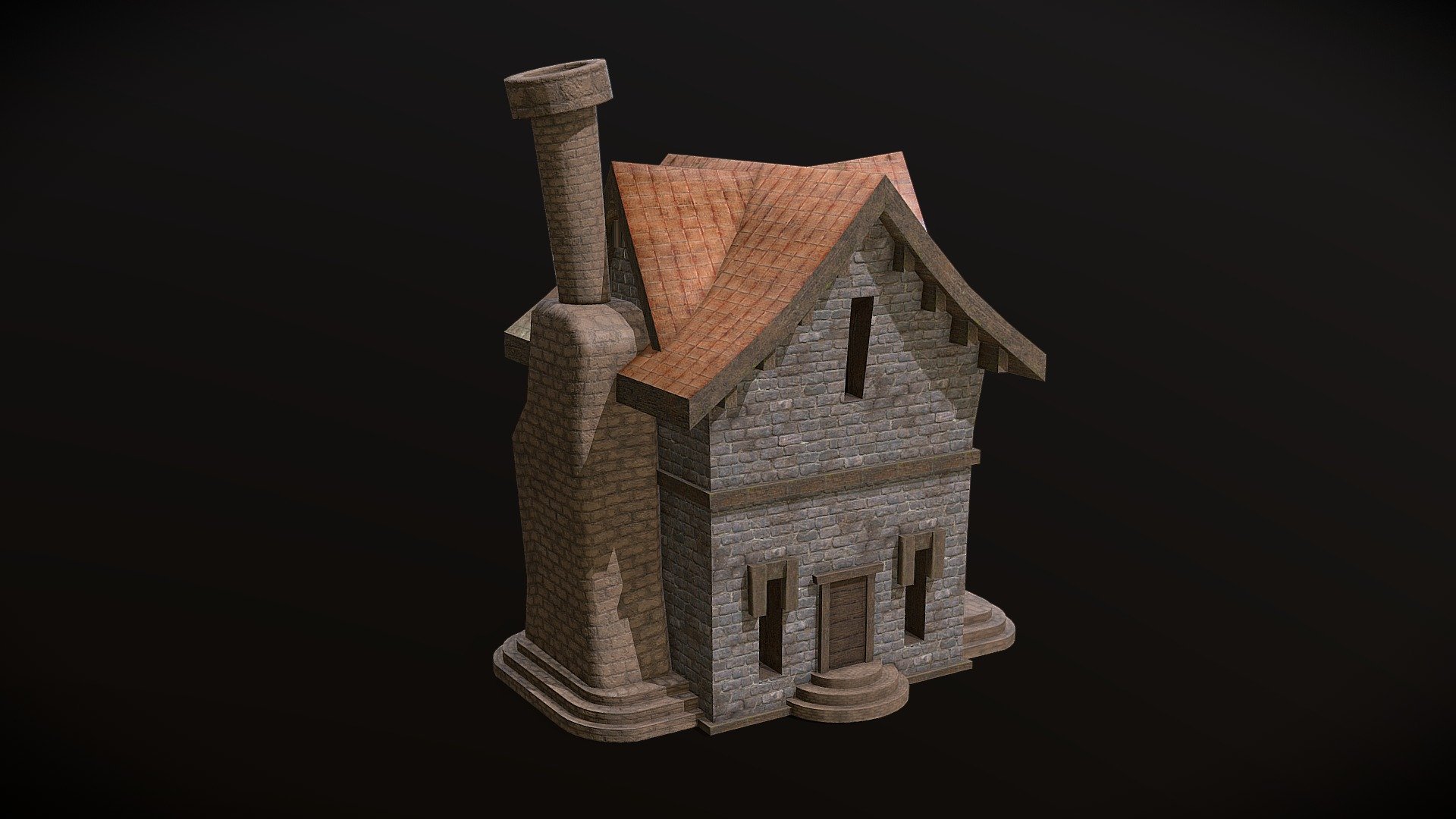 House Texturing Exercise - 3D model by alexbarrettdesign [35467ef] - Sketchfab