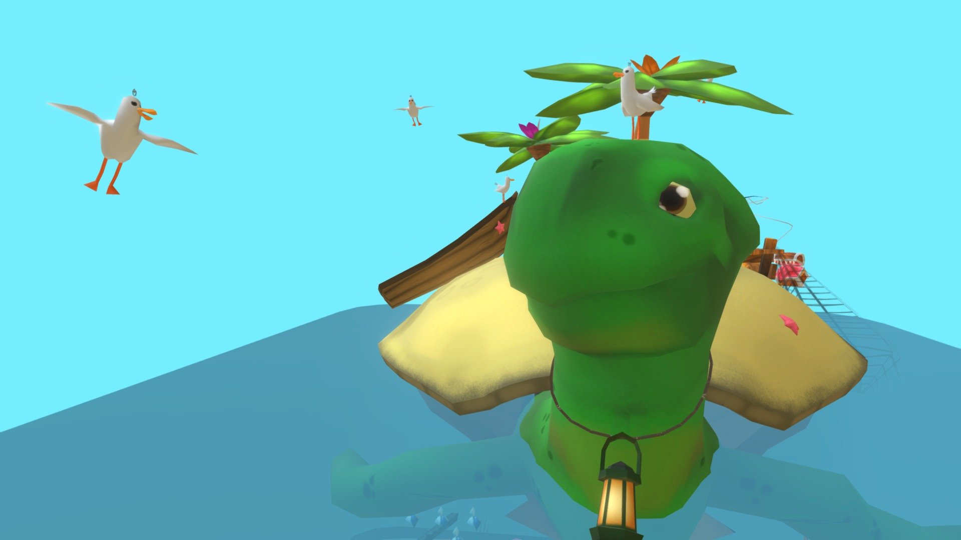 Turtle Island - Buy Royalty Free 3D model by Joppe Min (@JoppeMin ...