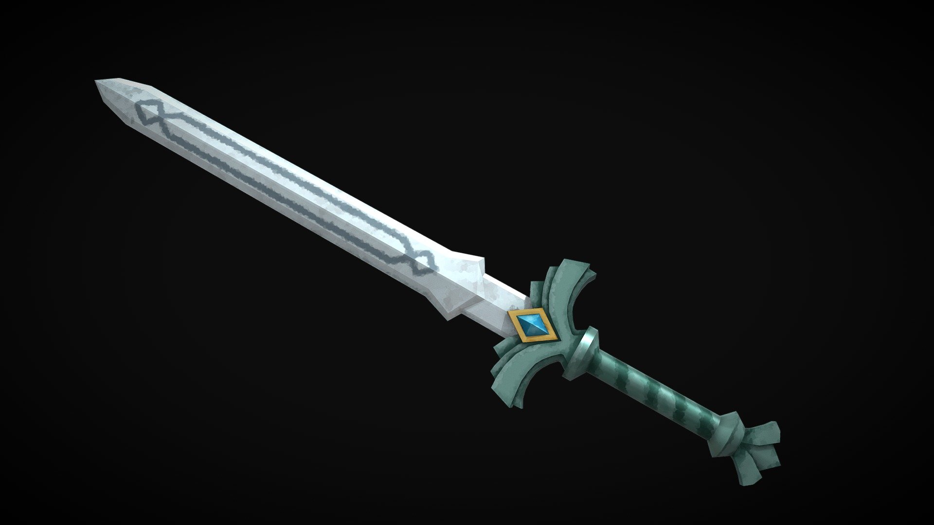 Goddess Sword Stylized - Download Free 3D model by parmeshaub [354a086 ...