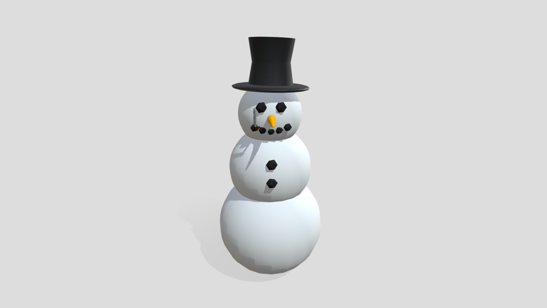 snowman - Download Free 3D model by rempell3 [354a930] - Sketchfab