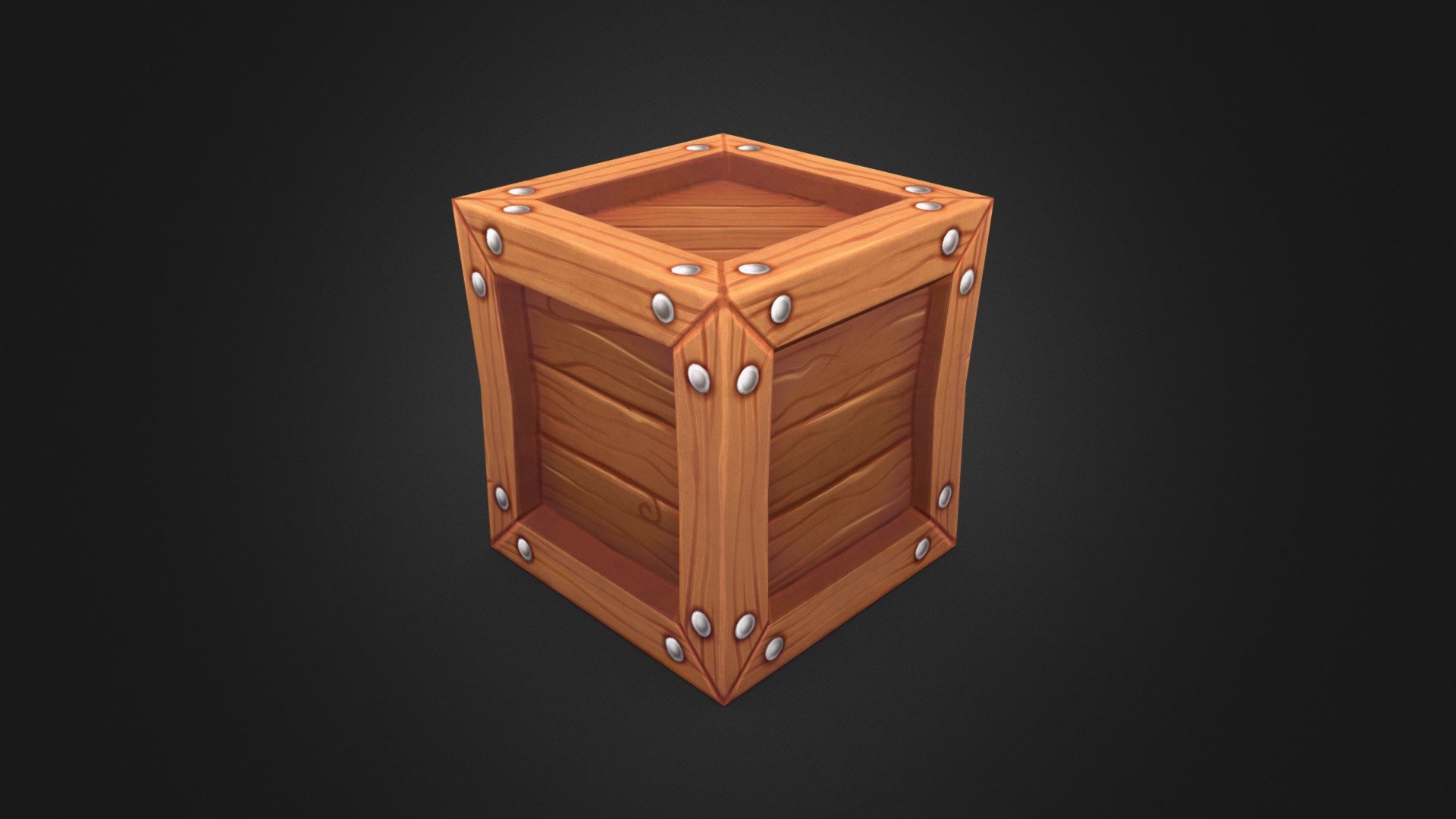 Handpainted Crate - 3D model by OmegaSlant [354be0d] - Sketchfab