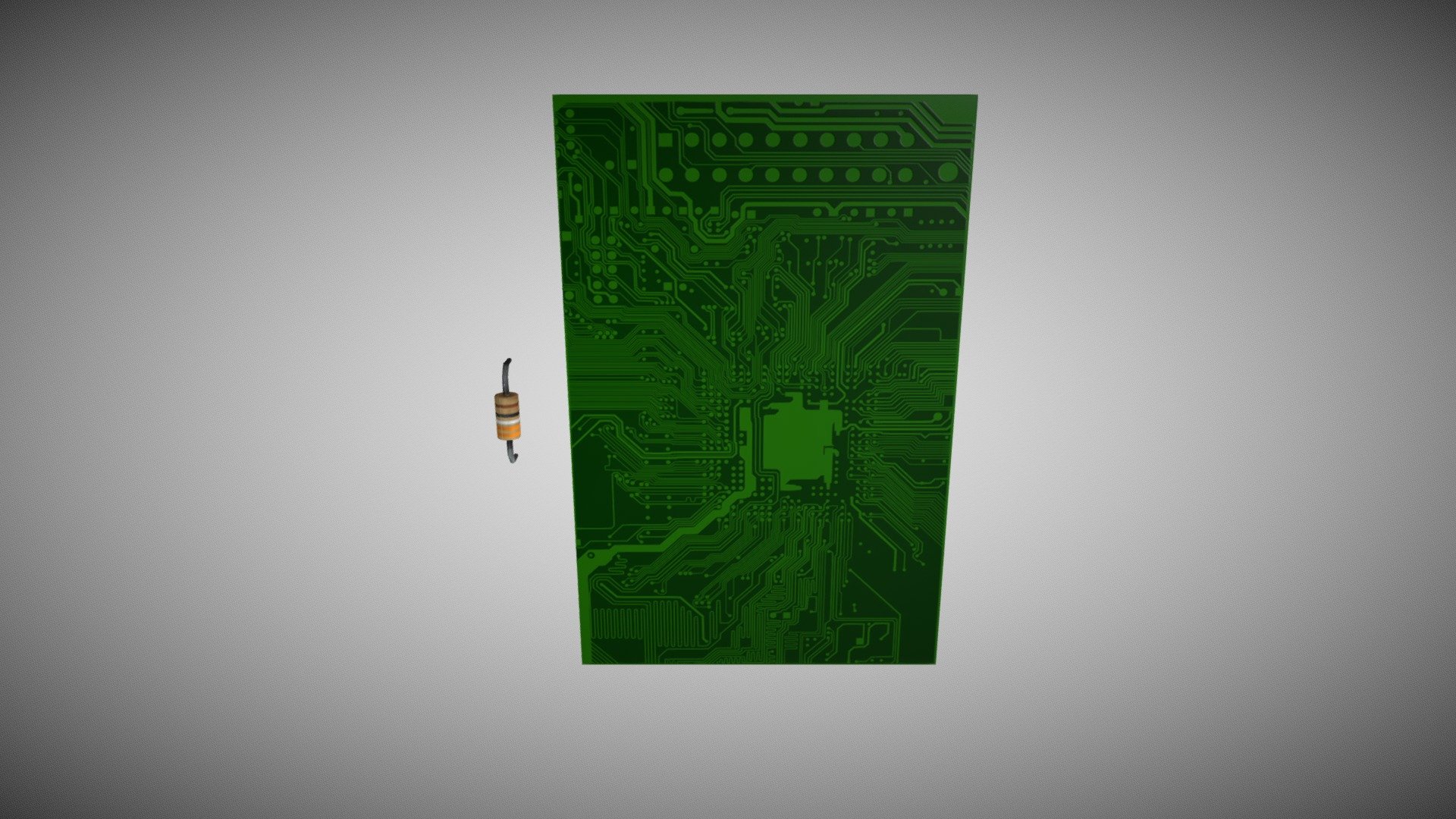 Textolite Circuit Board - Download Free 3D model by mark shark ...
