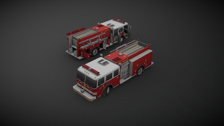Firetruck 3D models - Sketchfab