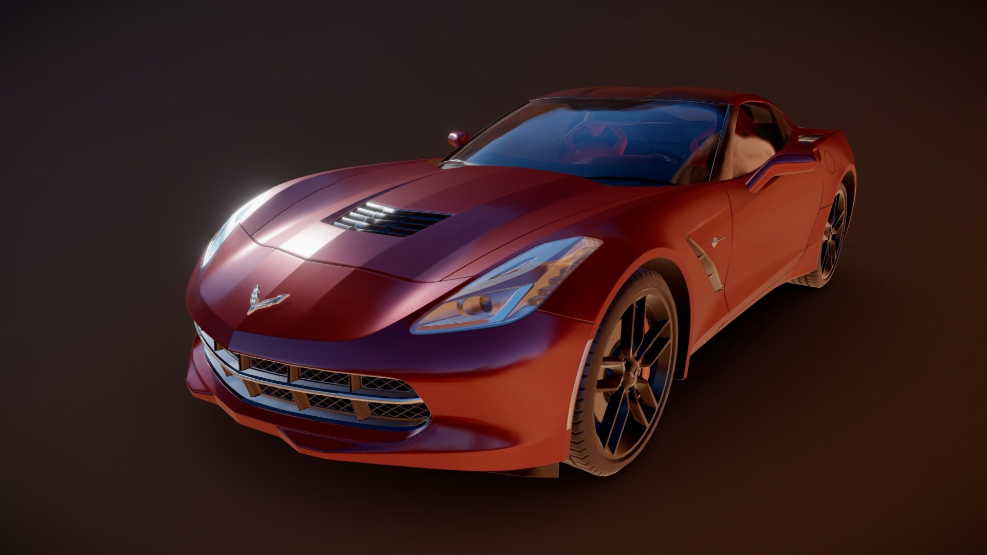 Chevrolet Corvette Stringray C7 - 3D model by Lily (@irinab) [354fa6e ...