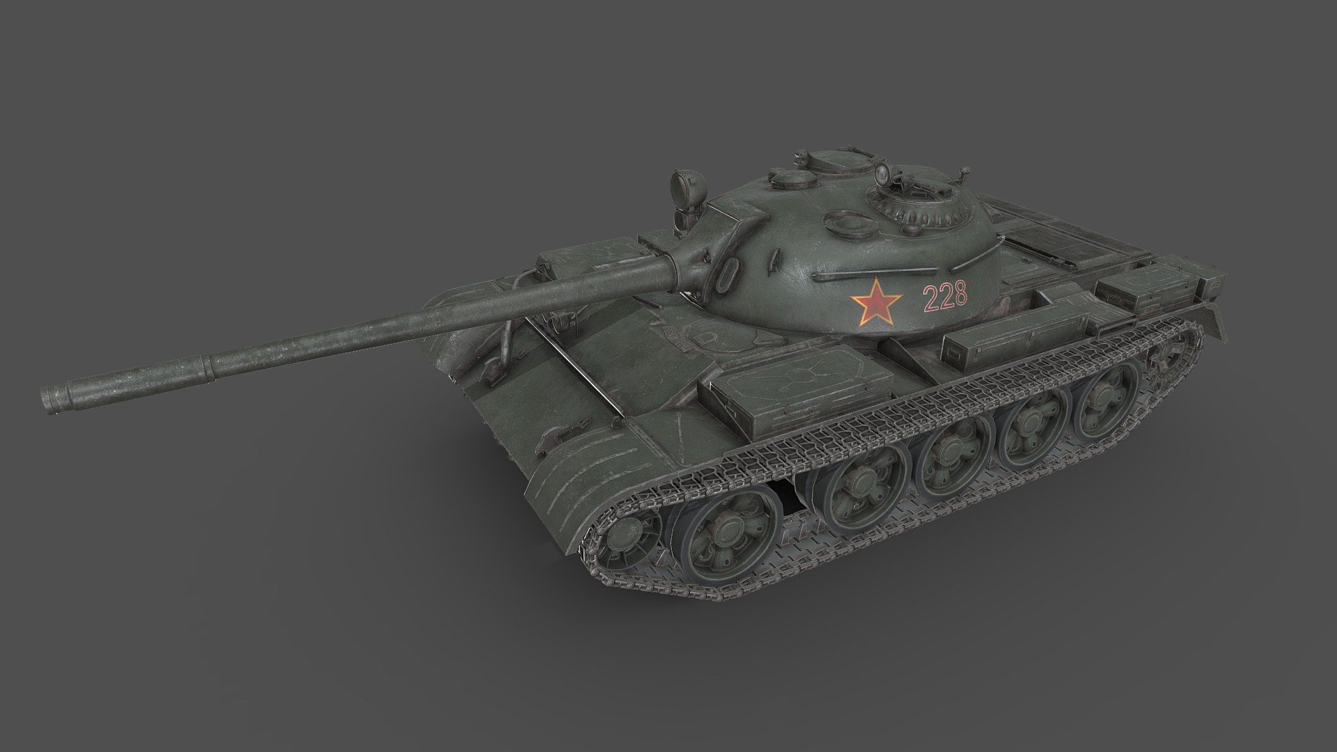 T-54/T-55 Soviet Main Battle Tank - Buy Royalty Free 3D model by MaX3Dd [3552070] - Sketchfab Store