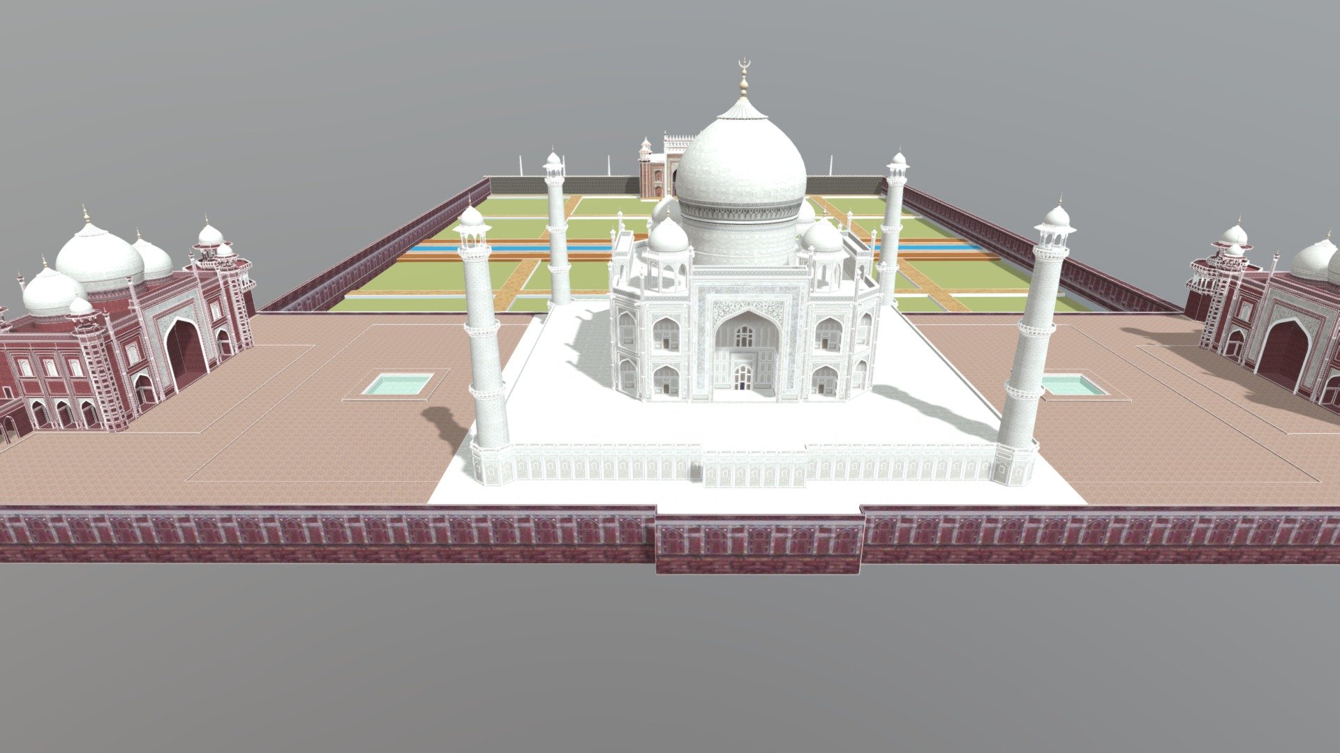 taj mahal ar vr - 3D model by jiteshusingh [355655b] - Sketchfab