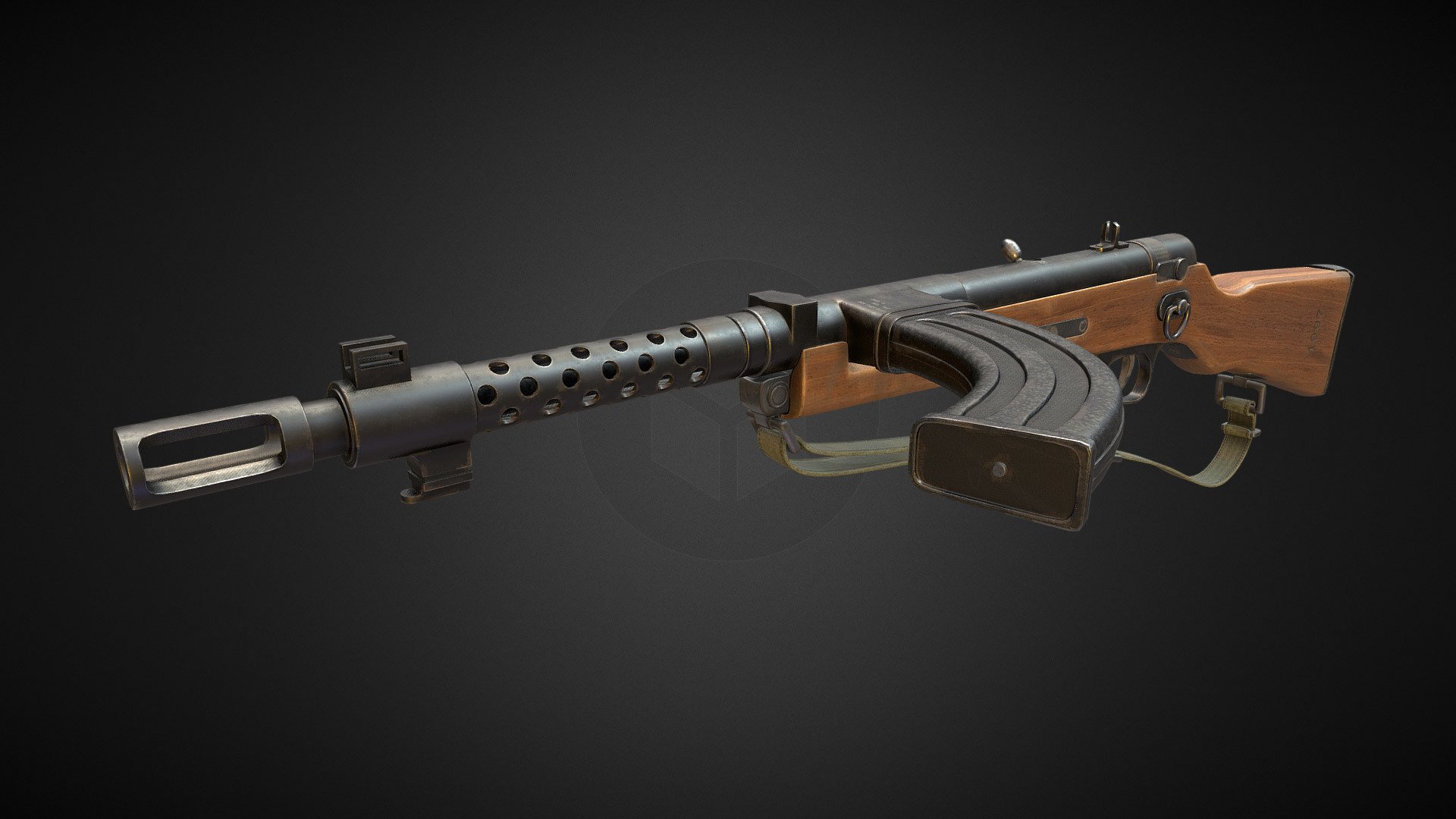 WW2 Style SMG - 3D model by 3DJam (@3djamzrw) [3556ff3] - Sketchfab
