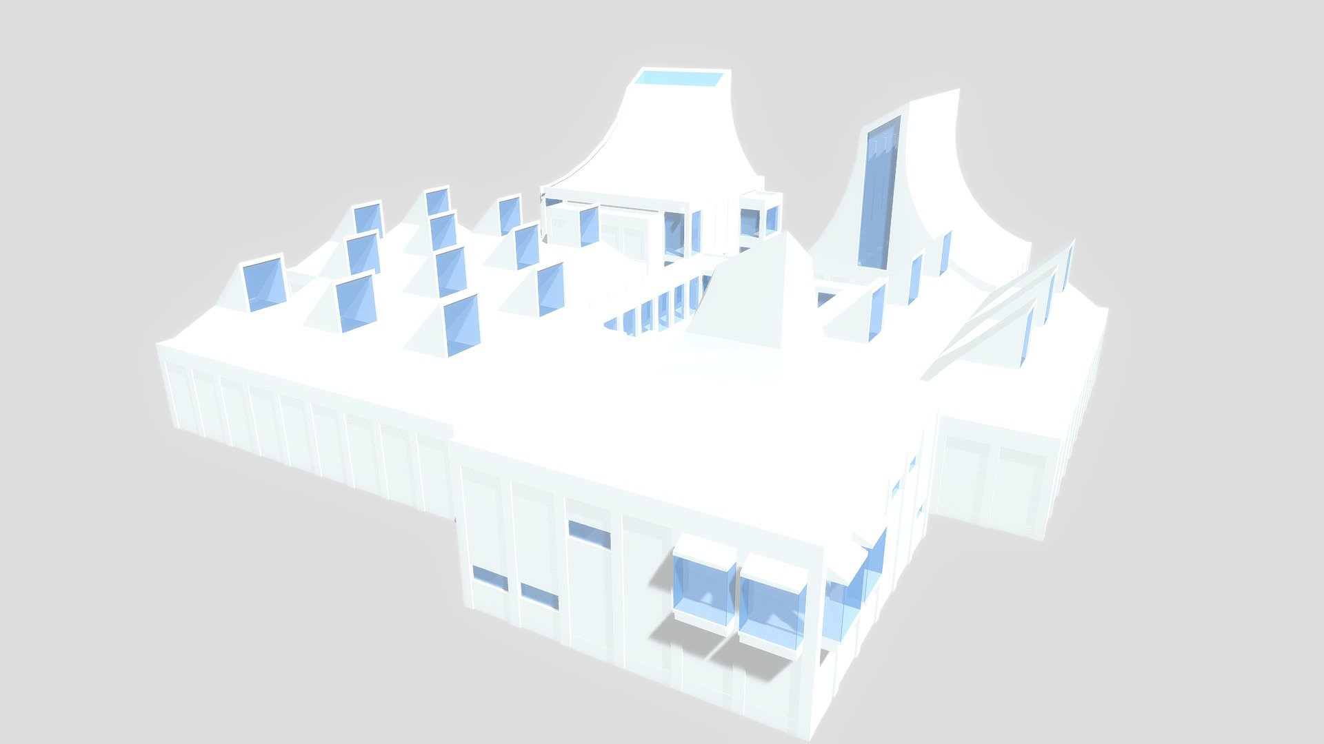 Utzon Center Jørn Utzon - 3D model by Stacked [35573c5] - Sketchfab