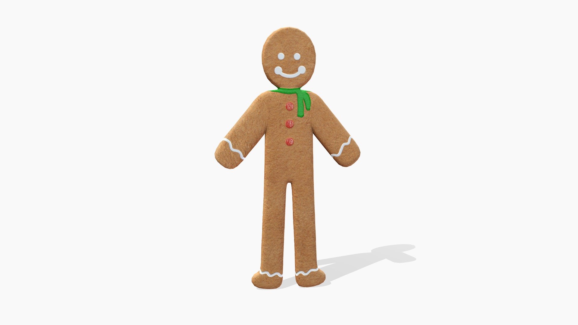 Ginger Bread Man Character Avatar - Buy Royalty Free 3D model by 3dia ...