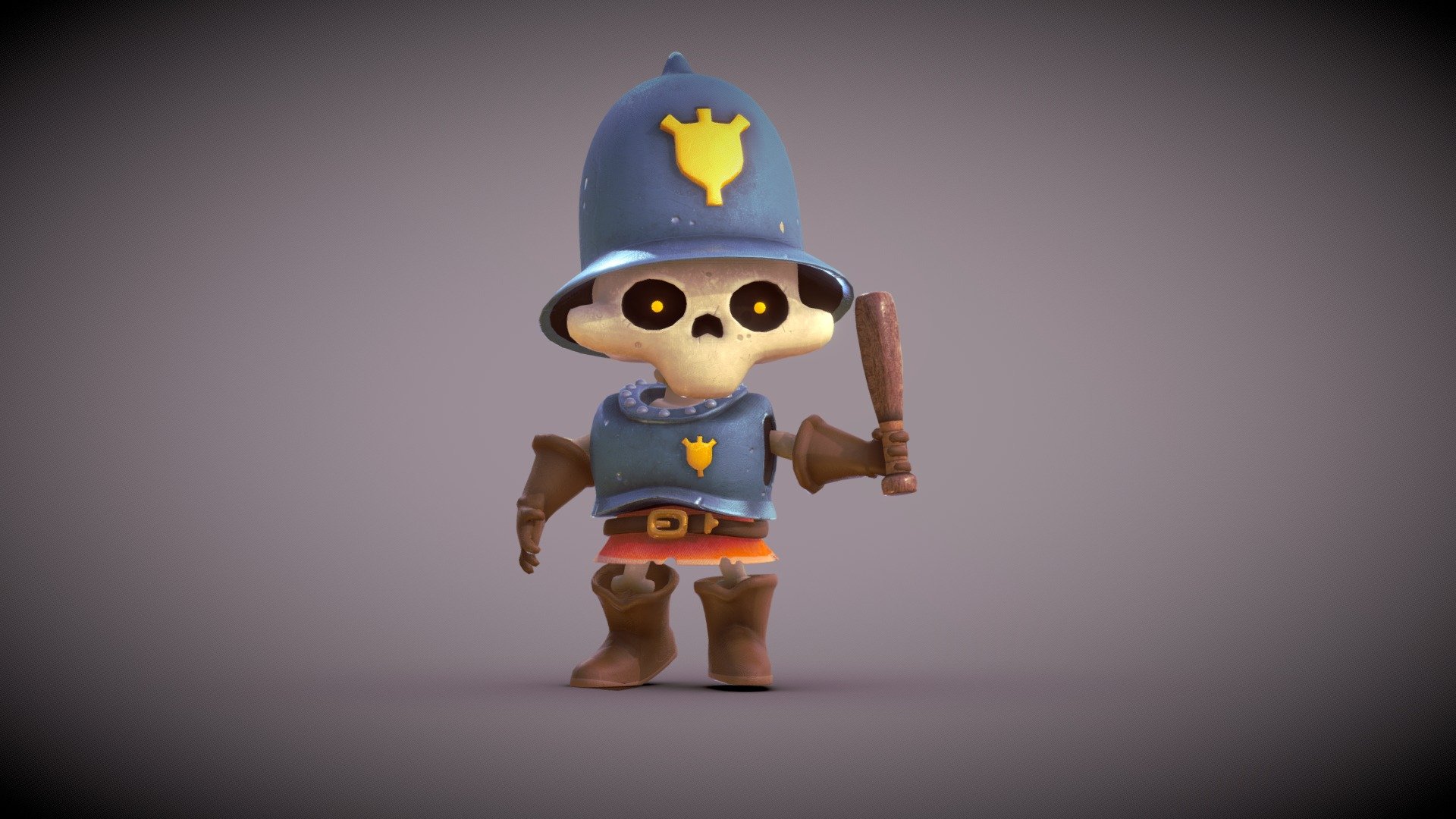Dungeon Cop - 3D model by pastillustrator (@pastille) [3558412] - Sketchfab