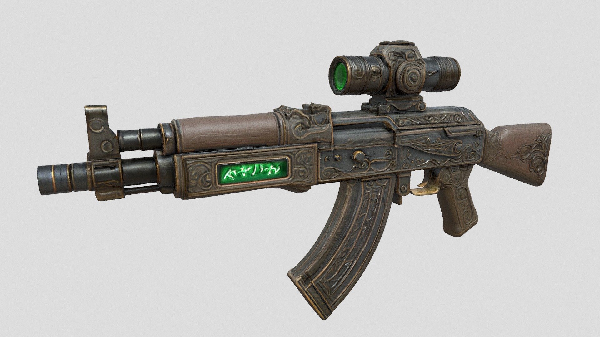 Cyber-AK_X-Alpha - Download Free 3D model by -X-ScornGames (@XX-XX) [3558b63] - Sketchfab