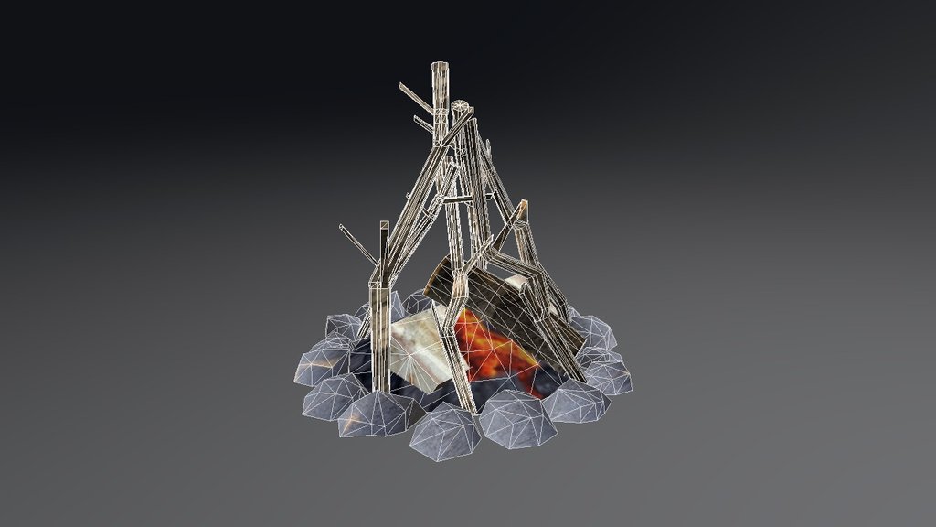 Campfire - Download Free 3D model by laurianebc [355997f] - Sketchfab