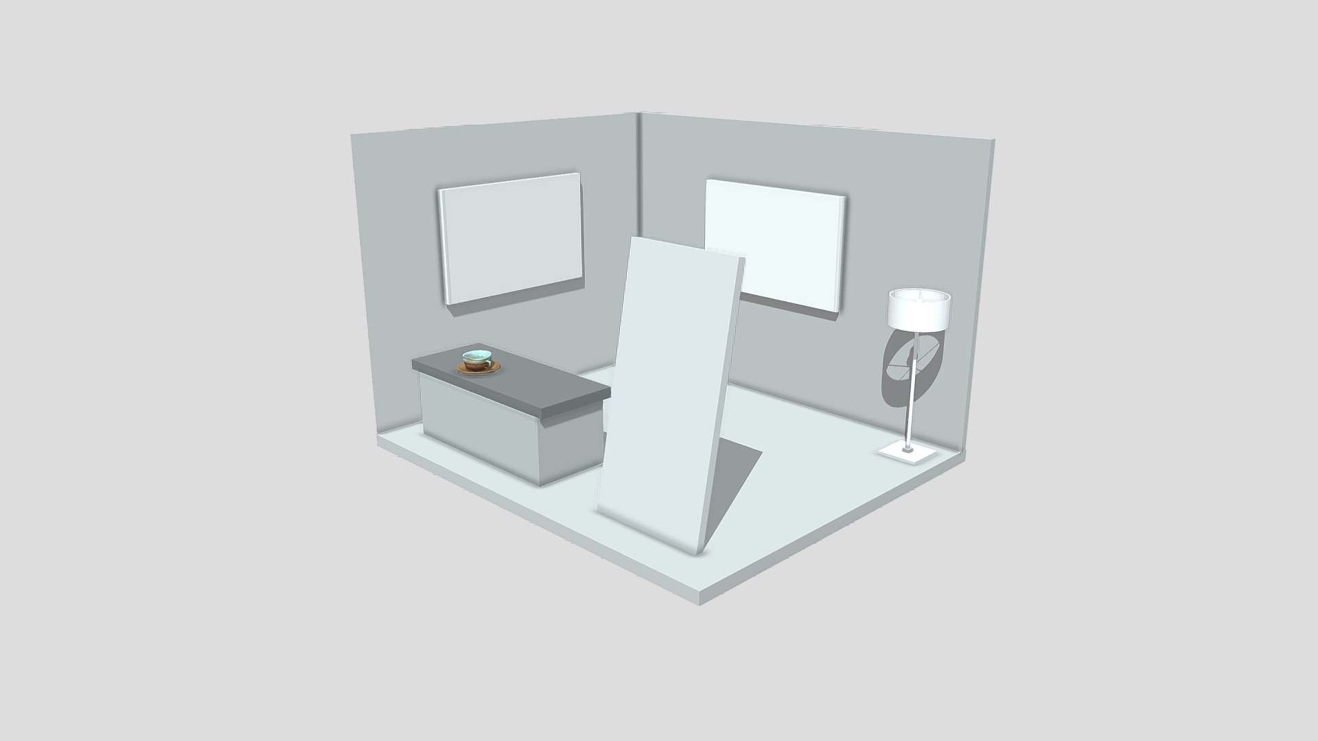 booth 3d model - 3D model by joceelyn11 [355d3d9] - Sketchfab