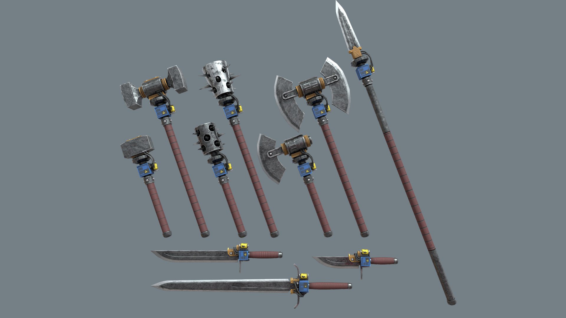Electric Melee Weapons - Download Free 3D model by Lagst [3561fa3 ...