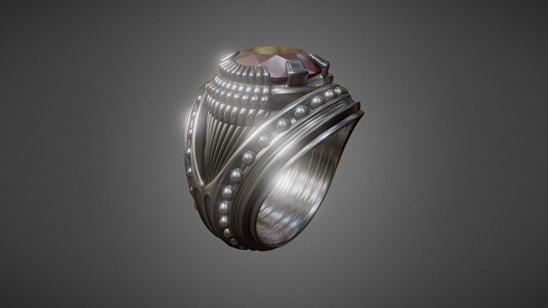 Ruby ring - 3D model by HenriOli [3562739] - Sketchfab