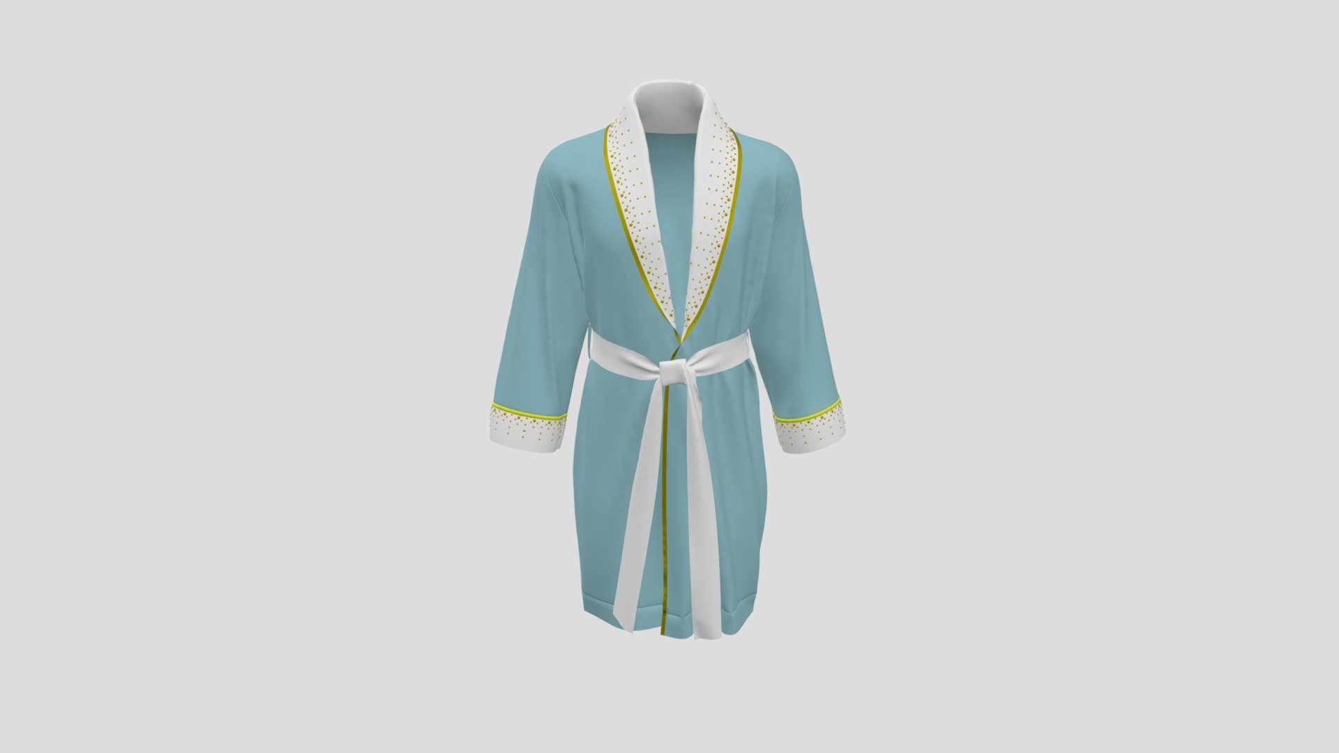 Boxing-robe-with-collar - 3D model by headphonizer [3563a87] - Sketchfab