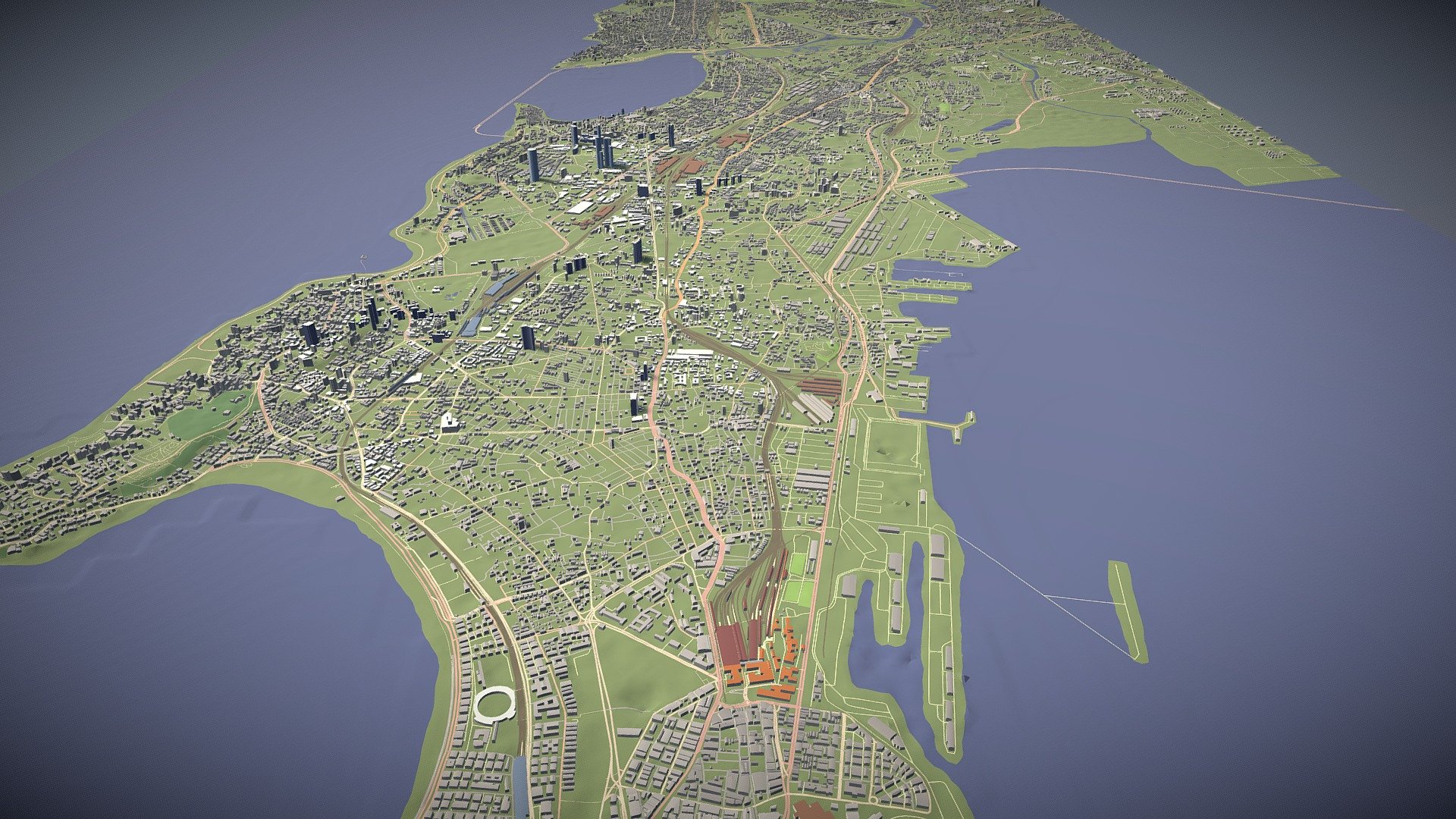 Mumbai India - city and urban - Buy Royalty Free 3D model by Jinda ...