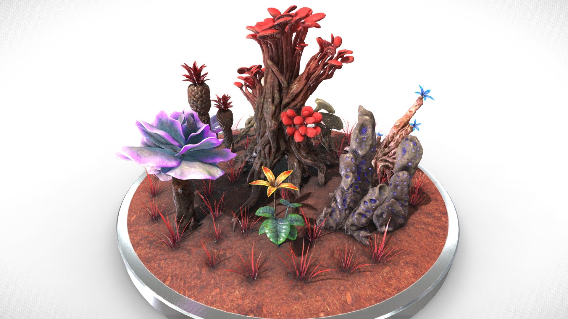 Alien Plants Vol.3 - Buy Royalty Free 3D model by Etherion Designs ...